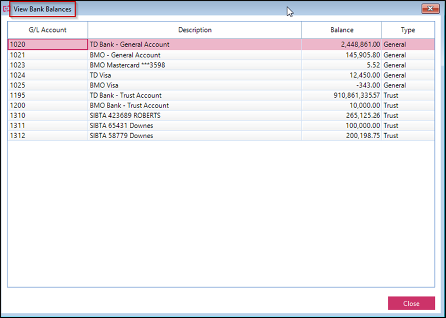 How to View Bank Balances – Dye & Durham Canada