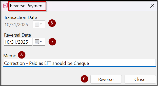 How to Reverse a Vendor Payment – Dye & Durham Canada